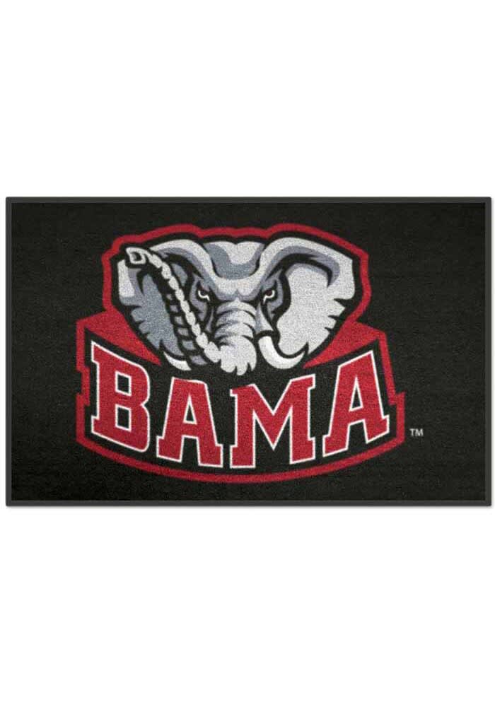 Alabama Crimson Tide Logo Interior Rug BLACK - 39459439