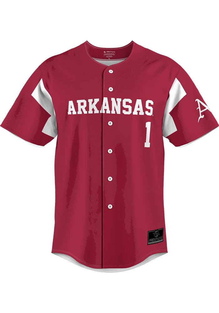Arkansas Razorbacks Youth Red Baseball Baseball Jersey - 39530019