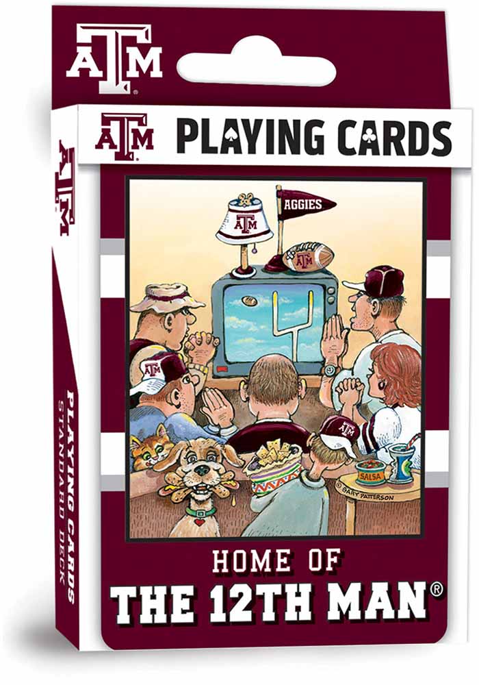 Texas A&M Aggies Souvenir | Texas A&M Aggies Playing Cards MAROON Fan ...