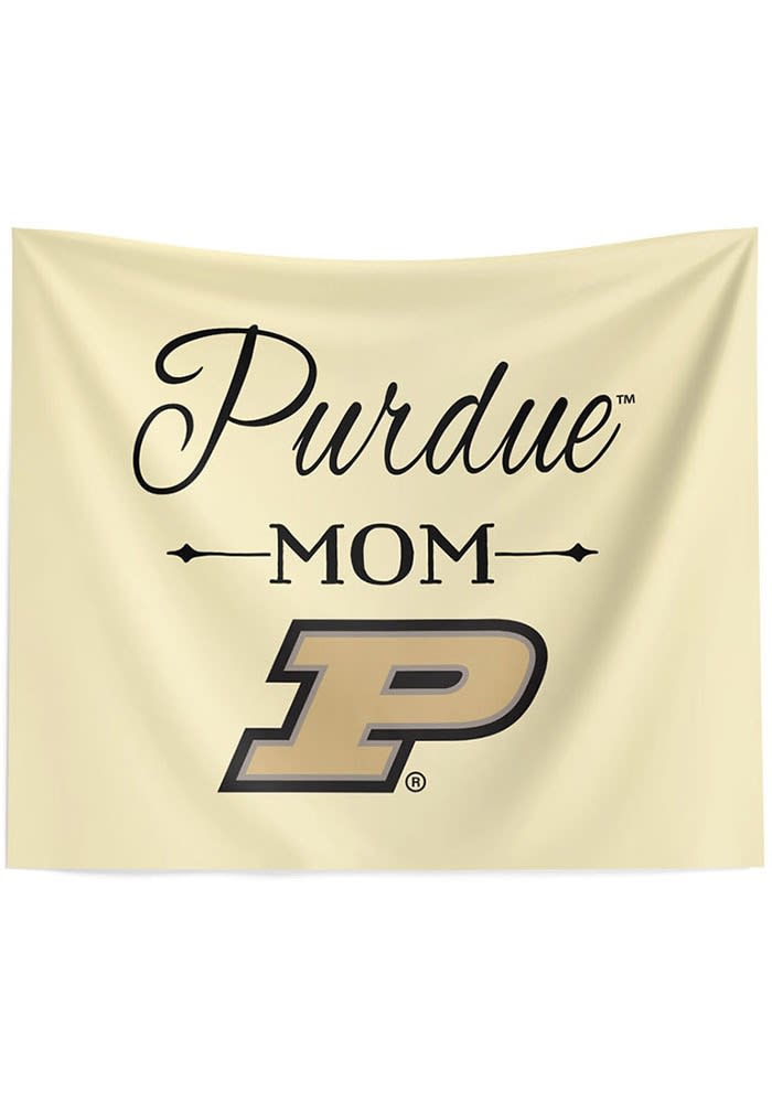 Purdue Boilermakers CREAM Mom 34x40 Tapestry Blanket - 401084646