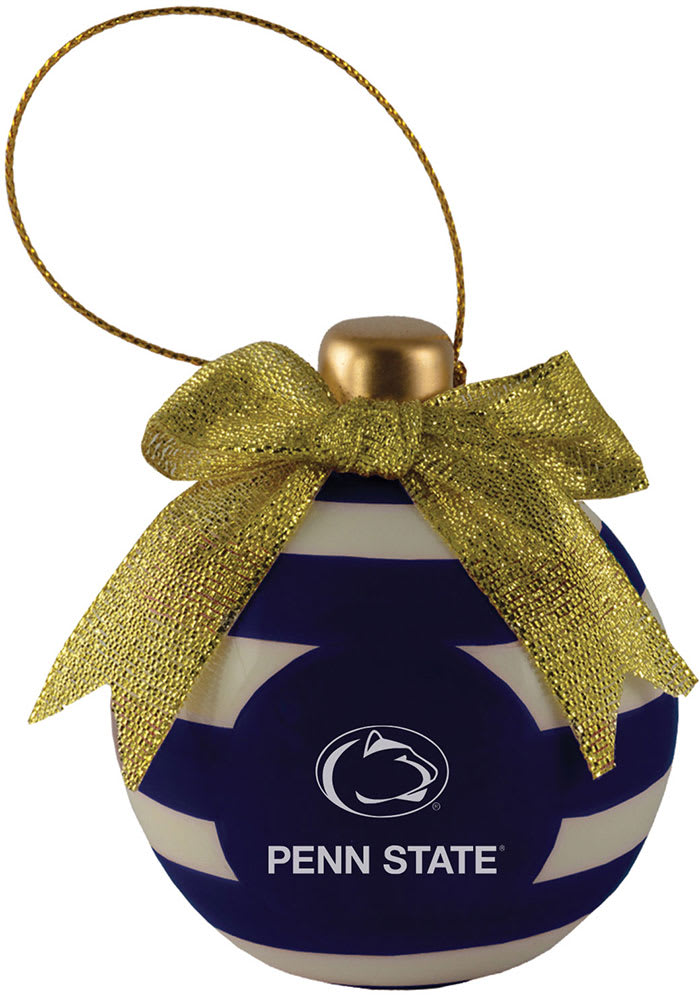 Penn State Nittany Lions WHITE Ceramic Bulb Ornament - 40140353