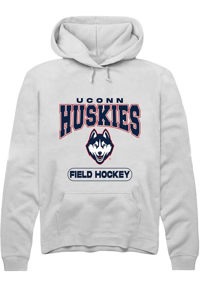 Summit Sportswear UConn Huskies Mens White Field Hockey Hoodie - 4065140