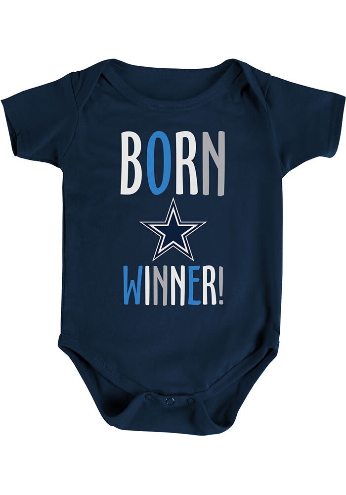 Cowboys Dallas Cowboys Navy Blue Baby Rascal One Piece