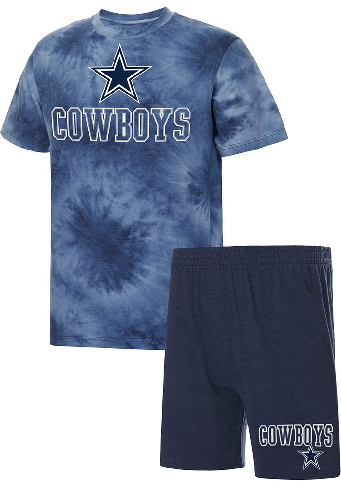 Dallas Cowboys Mens NAVY BILLBOARD Active Shorts - 41023667