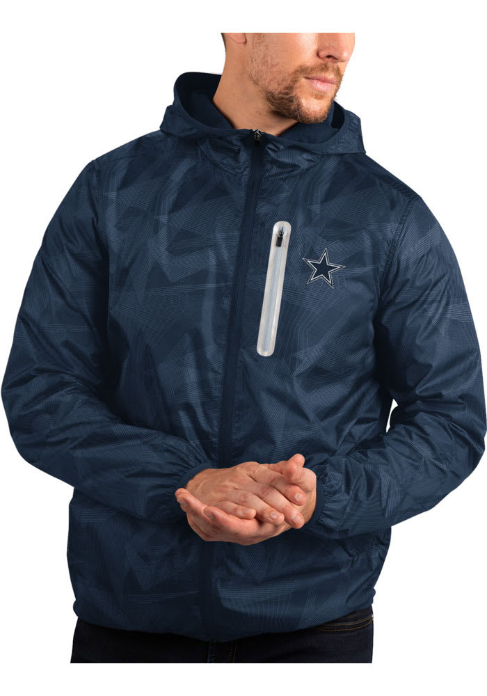 Dallas Cowboys Mens COUNTER SUBLIMATED NAVY Medium Weight Jacket - 41024187