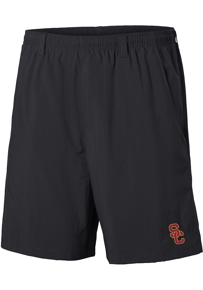 USC Trojans Mens Columbia BLACK Heat Seal Backcast Shorts - 4106548