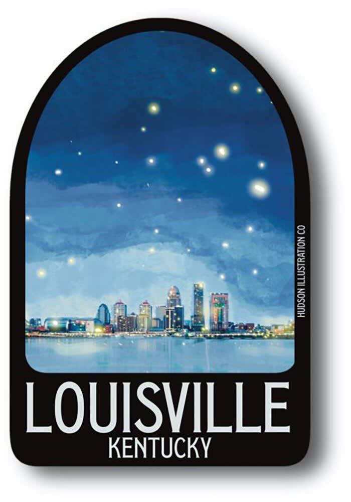 Louisville Souvenir | Louisville Stickers BLACK City - 4110045