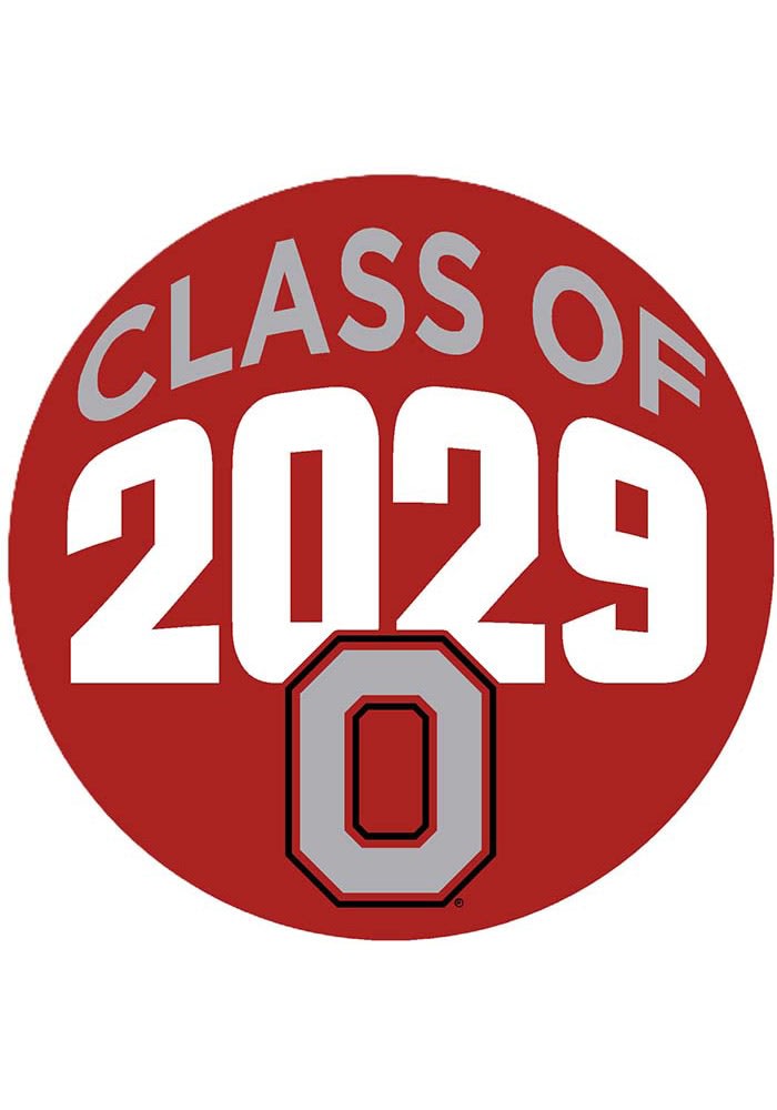 Ohio State Buckeyes Red 3" Class of 2029 Button - 4144875