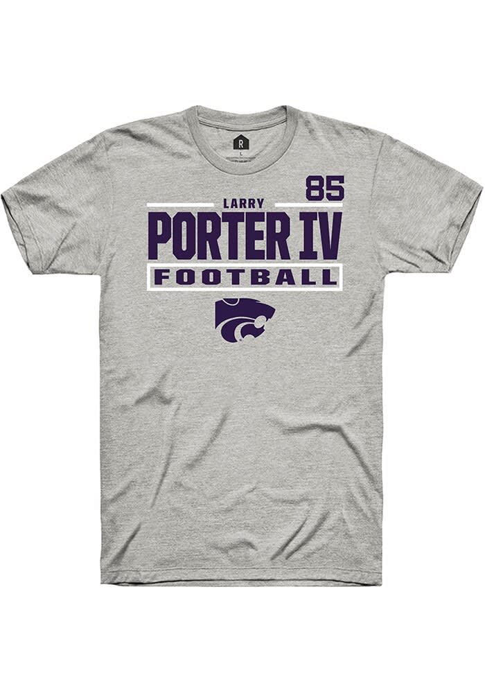 Larry Porter IV K-State Wildcats ASH Football NIL Stacked Box Short ...