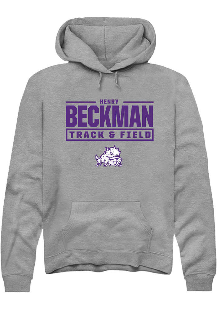 Henry Beckman TCU Horned Frogs Mens GRAPHITE NIL Stacked Box Player ...