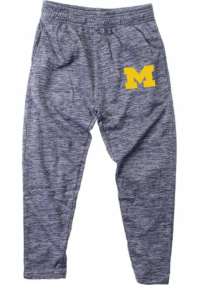 Michigan Wolverines Wes and Willy Youth BLUE Cloudy Yarn Track Pants ...