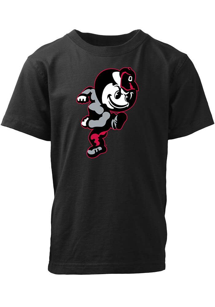 Wes and Willy Boys BLACK Ohio State Buckeyes Vintage Arch Short Sleeve ...
