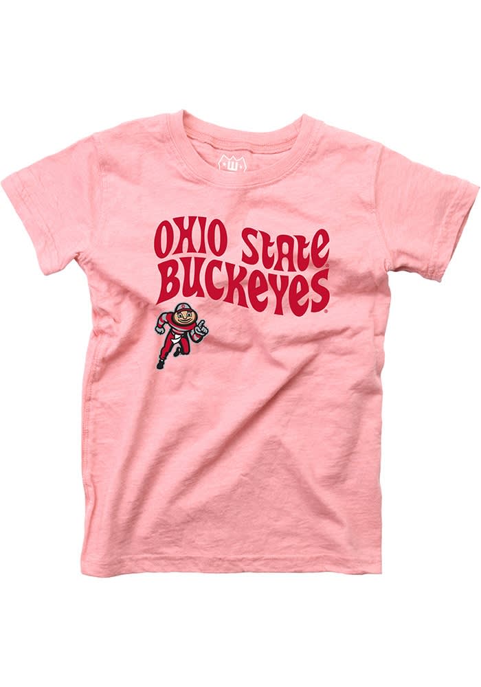 Girls PINK Ohio State Buckeyes Arch Mascot Chant Short Sleeve T-Shirt ...