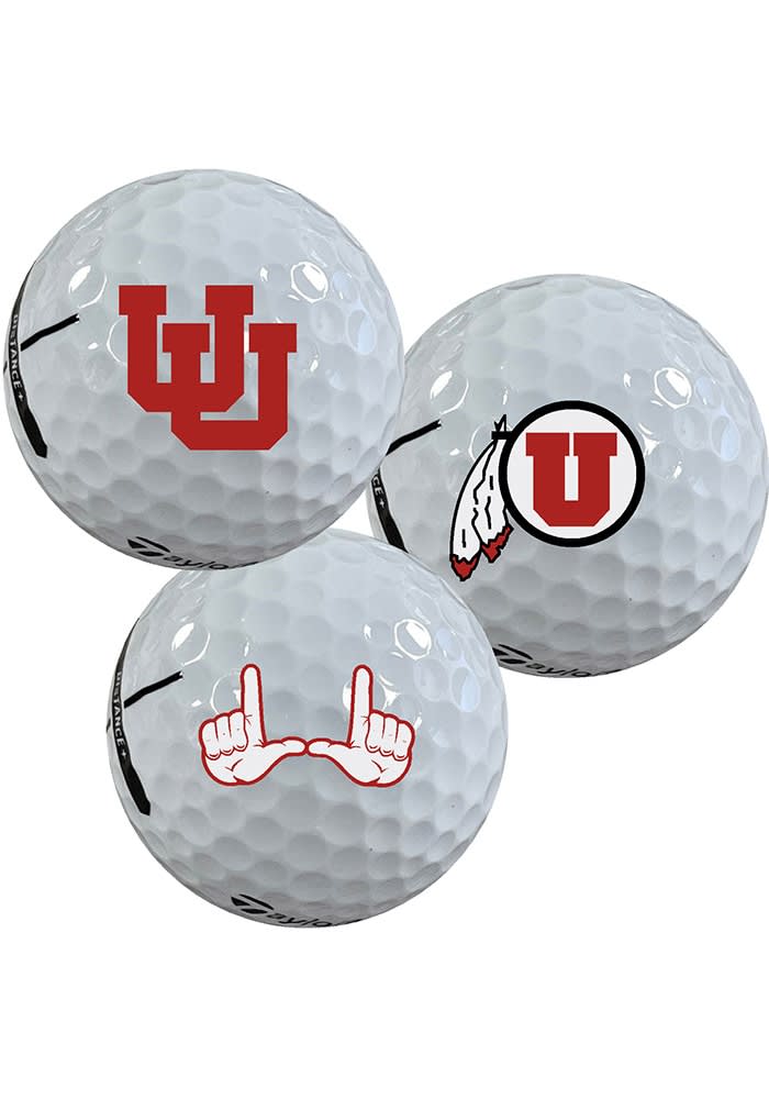 Utah Utes White team logo Golf Balls - 4244141