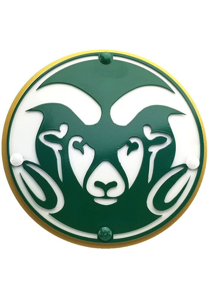 Colorado State Rams Logo Hitch Cover - GREEN