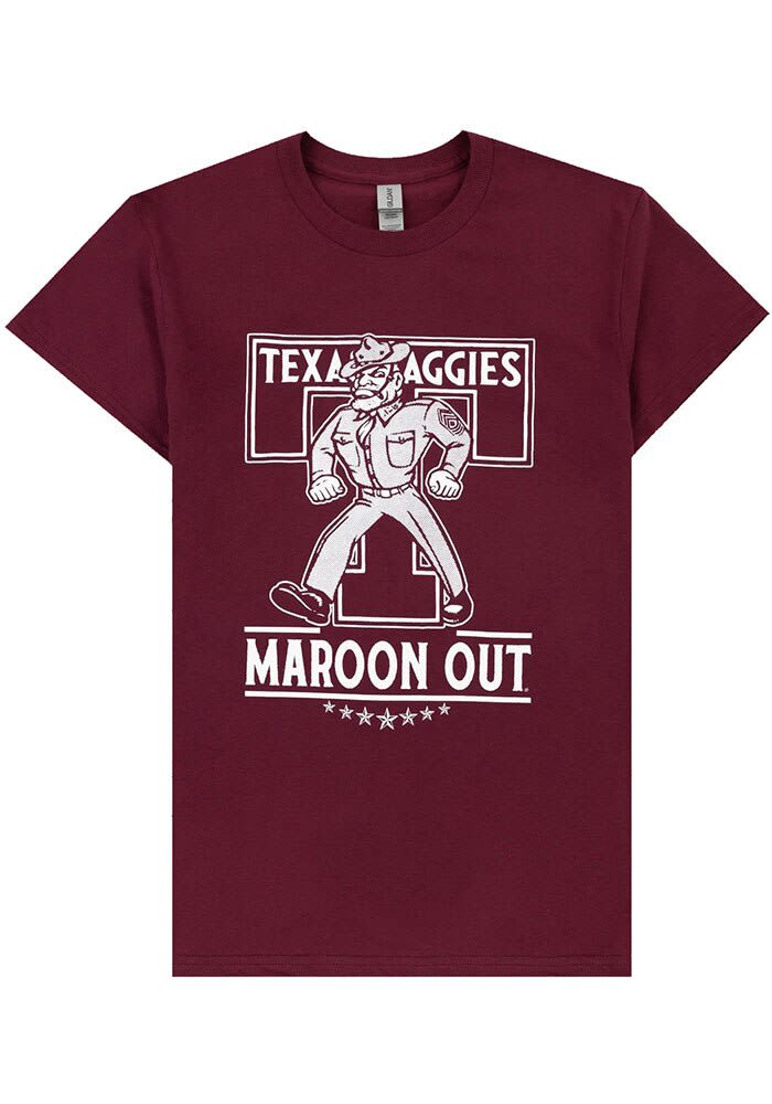 Texas A&M Aggies MAROON Maroon Out 23 Short Sleeve T Shirt - 42670006