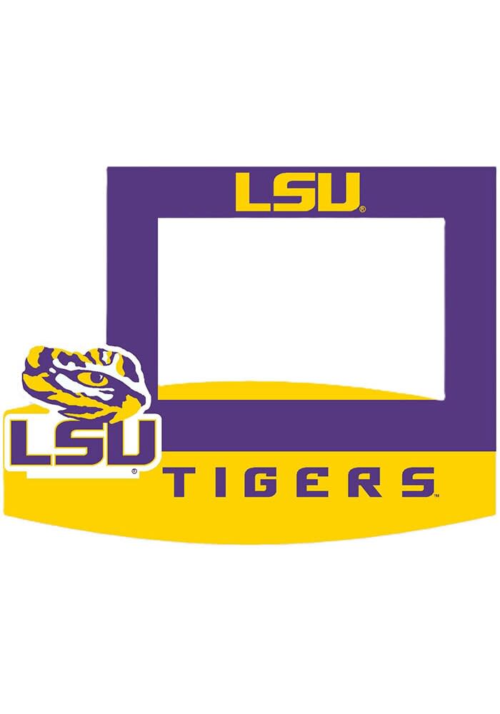 LSU Tigers PURPLE 4x6 Standee Mascot Picture Frame - 43769187