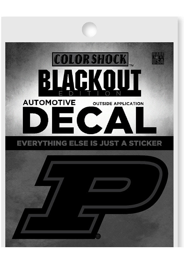 Purdue Boilermakers BLACK Black Out Auto Decal - 439144657