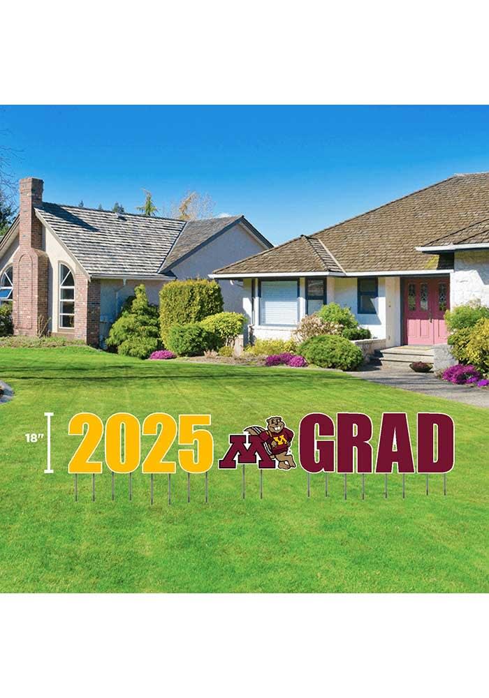 Minnesota Golden Gophers MAROON 2025 Grad Yard Sign - 44032402