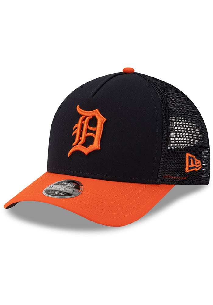 Detroit Tigers DL25 JR Trucker 9FORTY M Crown NAVY New Era Youth ...