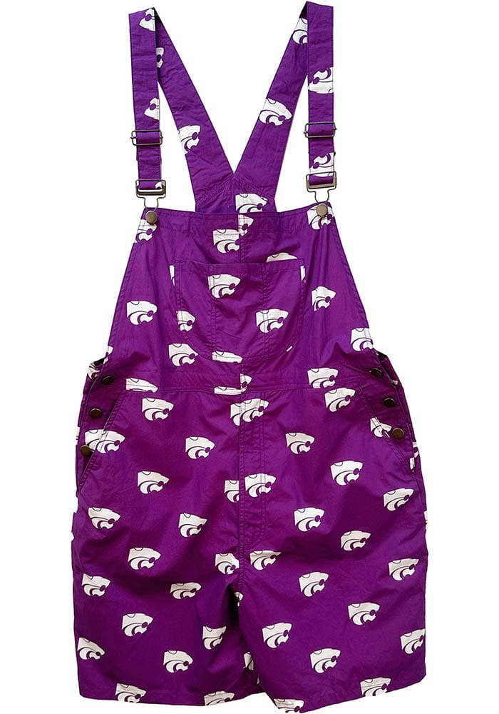 Wes and Willy Mens PURPLE K-State Wildcats Allover Logo Overall ...