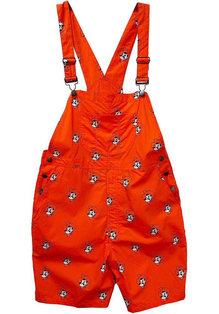 Wes and Willy Oklahoma State Cowboys Mens ORANGE Allover Logo Overall ...