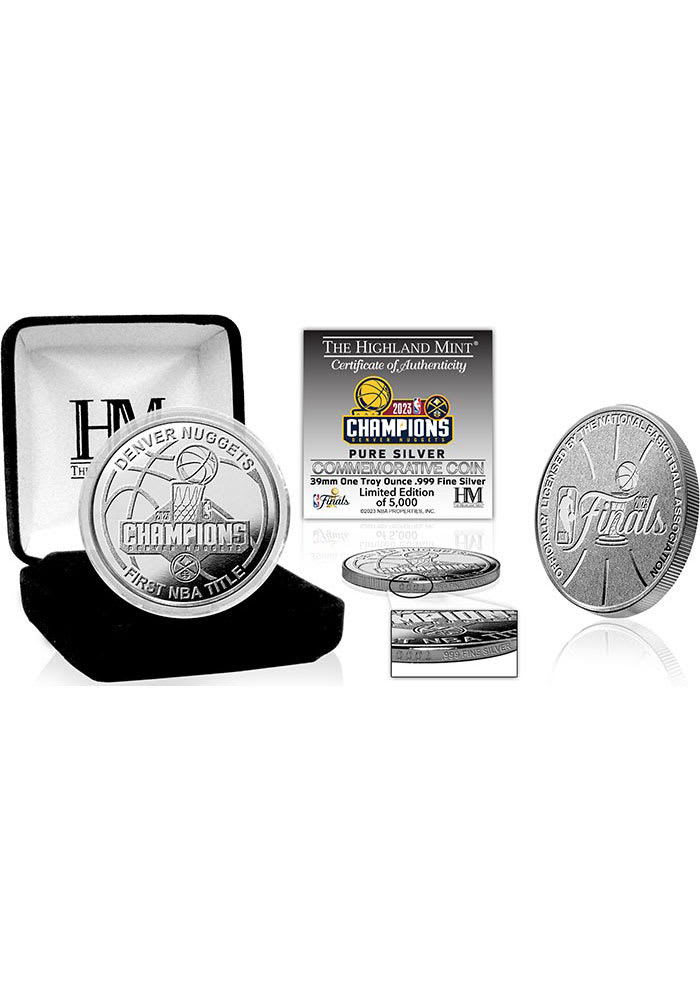 Denver Nuggets 2023 NBA Finals Champions Pure Silver Coin Collectible ...