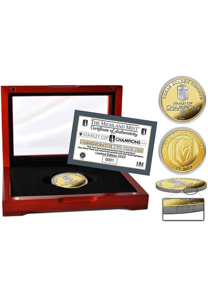 Vegas Golden Knights 2023 Stanley Cup Champs 2 Tone Coin Collectible ...