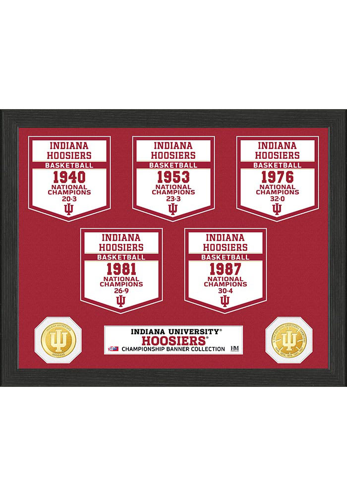 Indiana Hoosiers BLACK National Champions Banner Collection Plaque ...