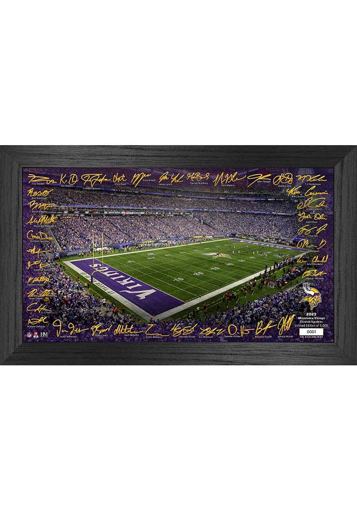 Minnesota Vikings 2023 Signature Gridiron Collection Picture Frame - PURPLE