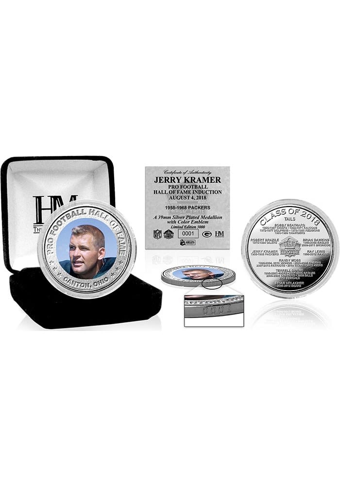 Green Bay Packers Hall of Fame Induction Silver Coin Collectible - SILVER