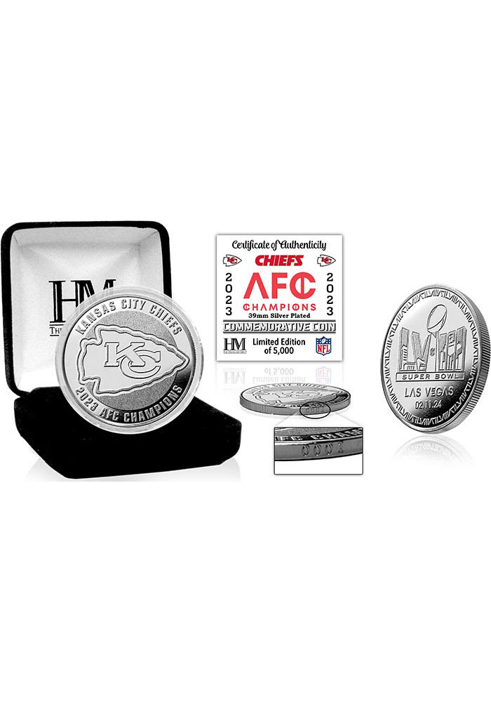 Kansas City Chiefs 2023 AFC Champions Silver Coin Collectible - SILVER
