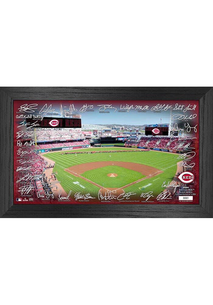 Cincinnati Reds 2024 Signature Field Plaque - BLACK