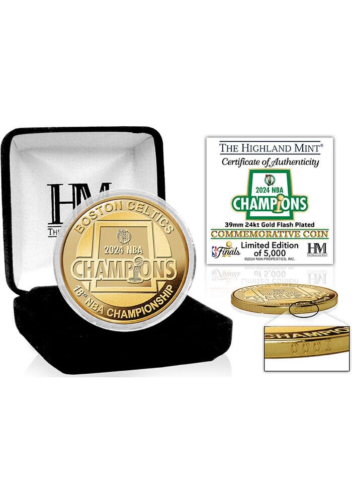 Boston Celtics NBA Finals Champions 2024 Gold Coin Collectible - GOLD