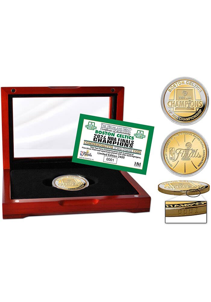 Boston Celtics NBA Finals Champions 2024 Two Tone Coin Collectible - GOLD