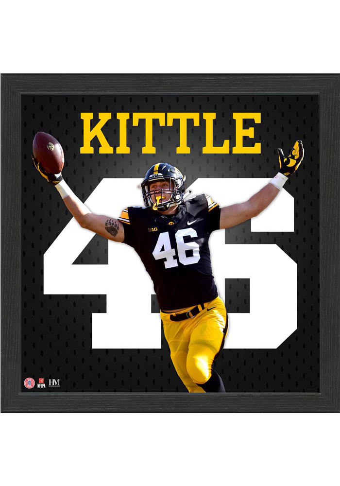 Iowa Hawkeyes BLACK George Kittle Impact Picture Frame - 4443281