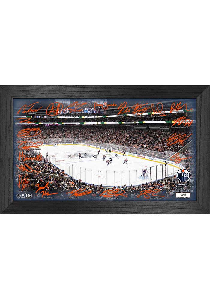 Edmonton Oilers ORANGE 2025 Signature Rink Picture Frame - 4443508