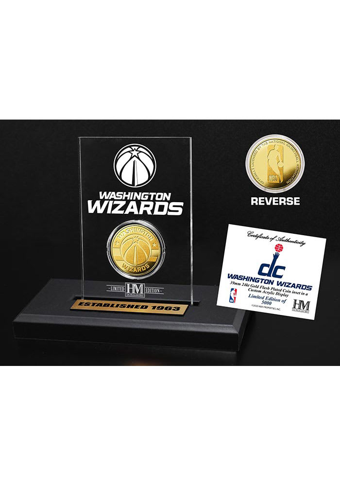 Washington Wizards Acrylic Display Gold Coin Collectible - BLACK