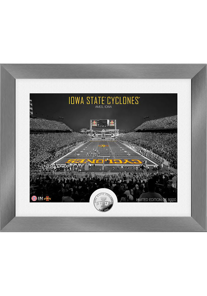 Iowa State Cyclones YELLOW Art Deco Stadium Plaque - 44450602