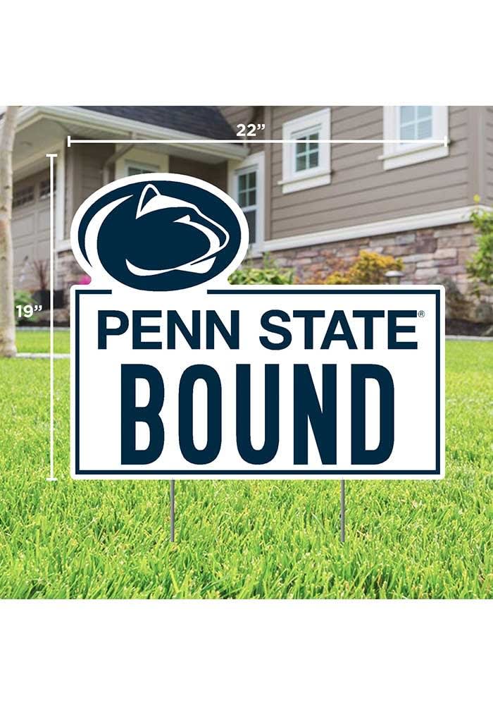 Penn State Nittany Lions White School Bound Yard Sign - 44485789
