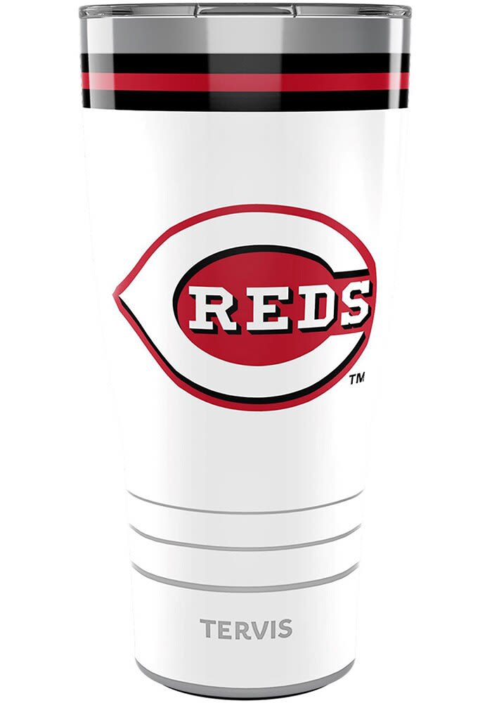 Tervis Tumblers Cincinnati Reds WHITE 30oz Stainless Steel Tumbler ...