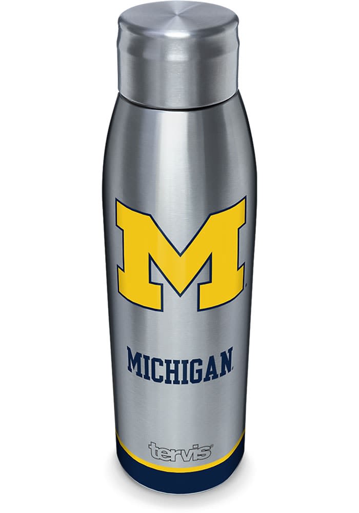 Michigan Wolverines Tradition 17oz Stainless Steel Bottle - SILVER Michigan Wolverines Tradition 17oz Stainless Steel Bottle - SILVER