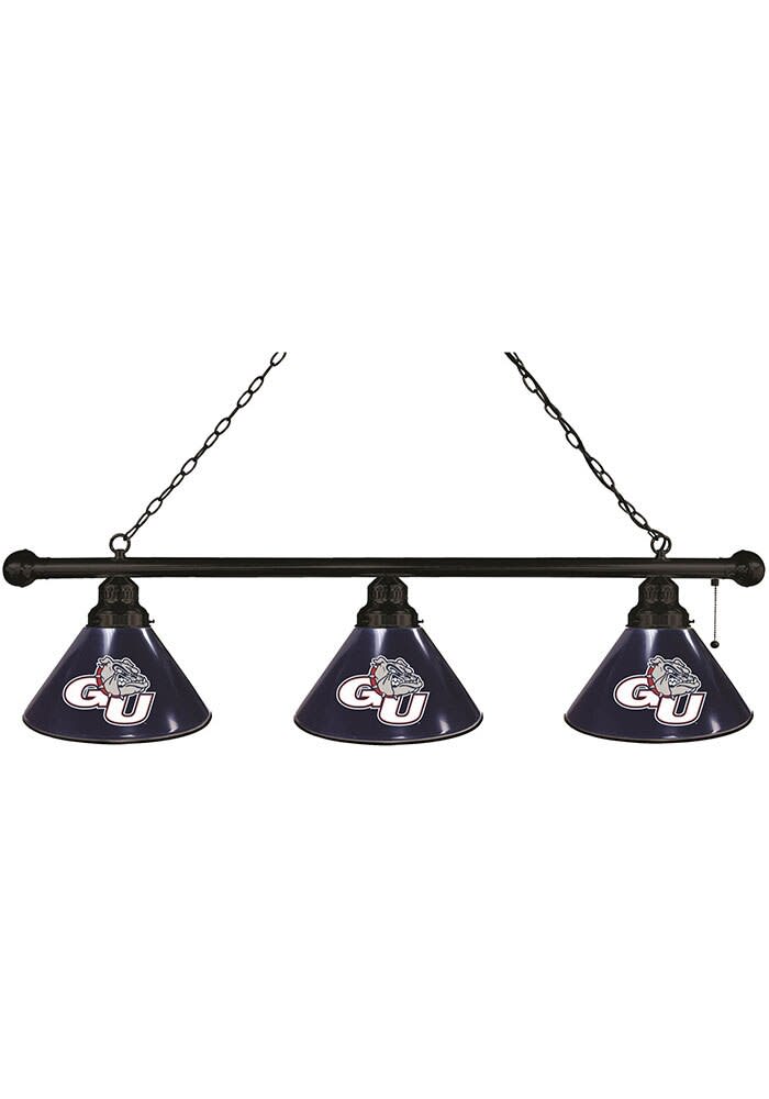 Gonzaga Bulldogs 3 Shade Light Pool Table Black