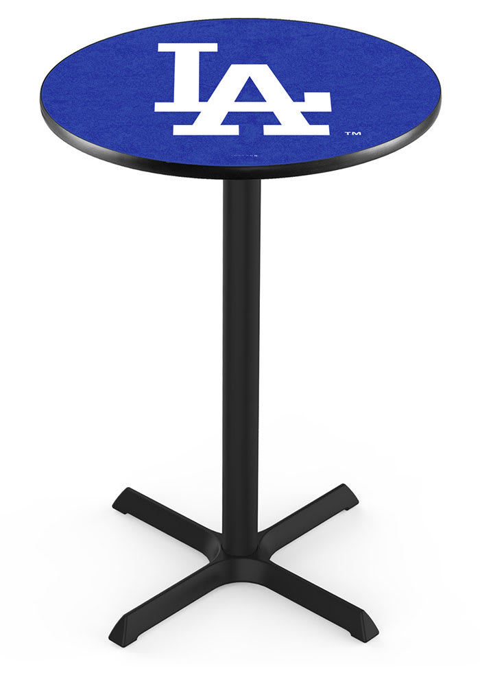 Los Angeles Dodgers L211 36 inch BLACK Pub Table - 44605497