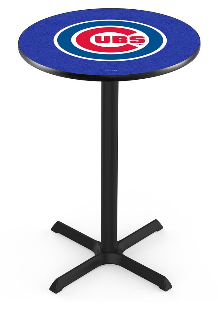 Chicago Cubs L211 36 inch Black Pub Table