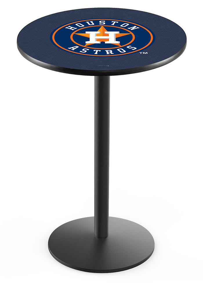 Houston Astros L214 36 inch BLACK Pub Table
