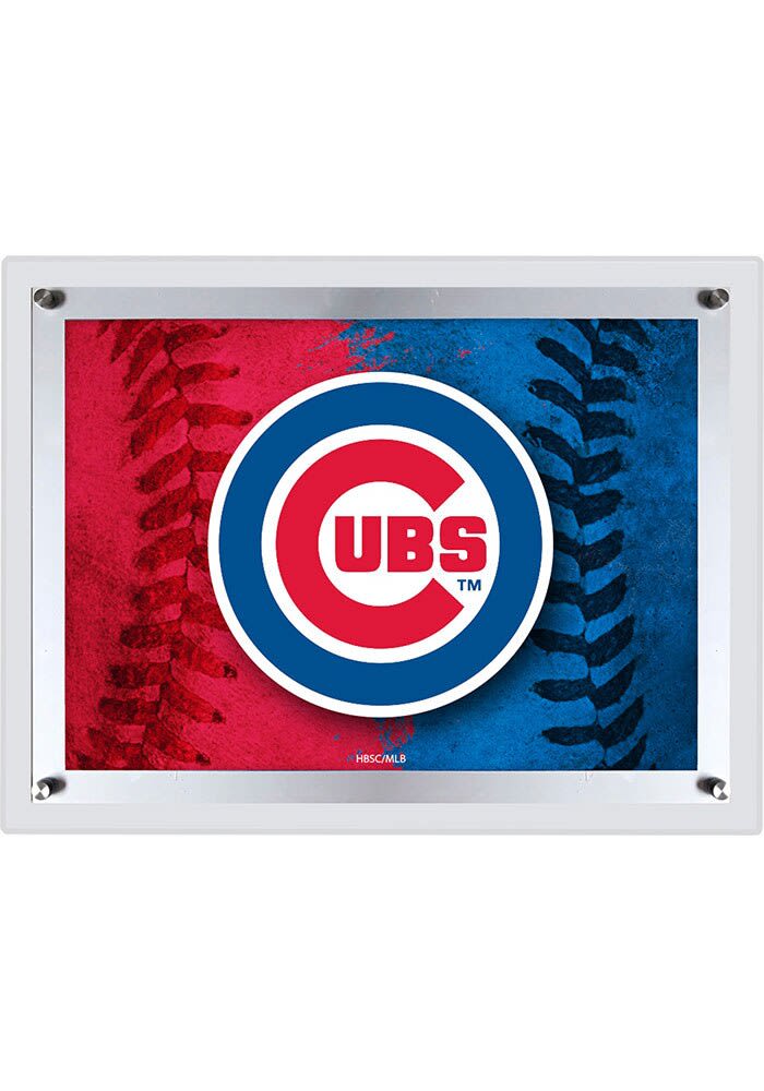 Chicago Cubs 32x24 Backlit Acrylic Sign Blue