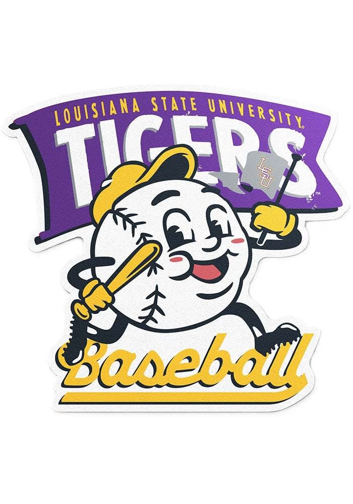 LSU Tigers Souvenir | LSU Tigers Stickers Baseball - PURPLE
