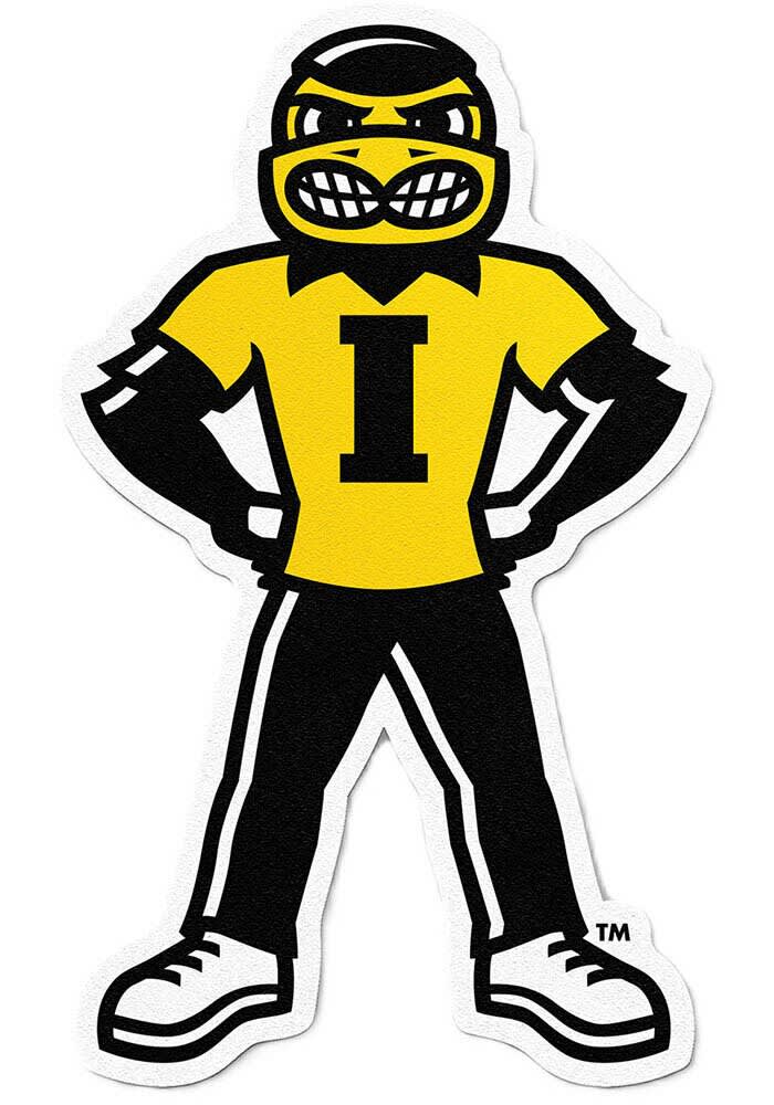 Iowa Hawkeyes Souvenir | Iowa Hawkeyes Stickers Mascot - YELLOW