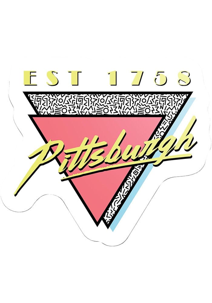 Pittsburgh Souvenir | Pittsburgh Stickers WHITE 90s Pastel - 44910866